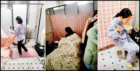 પૈસા બચાવવા માટે ૧૮ વર્ષની છોકરી કંપનીના વૉશરૂમમાં રહે છે, ત્‍યાં જ ...