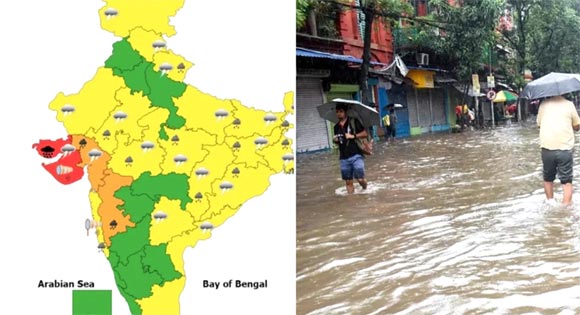 ગુજરાતમાં અતિ ભારે વરસાદનું રેડ એલર્ટ જાહેર : તંત્ર એકશનમાં